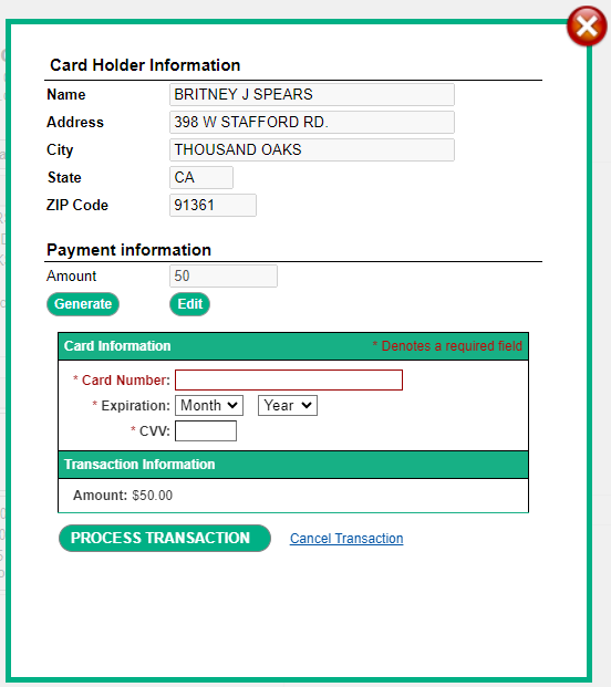 Client Portal Payments – Therabill