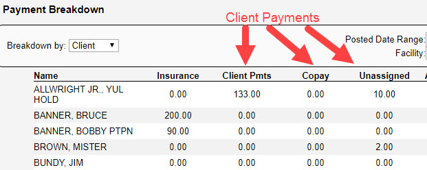 Payment Reports – Therabill