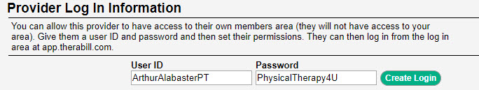 Provider Portal Login – Therabill